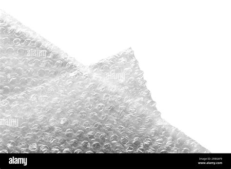 Bubble Wrap Material For A Safety Packing Isolated On White Background Abstract Texture Stock
