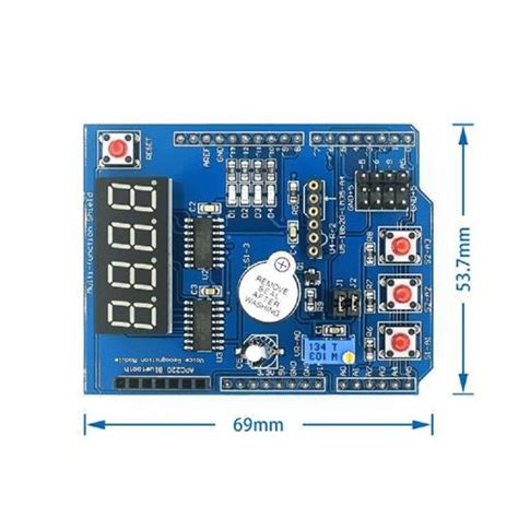 Modulo Shield De Expansión Multifunción Arduino Compatible Tiendavirtual