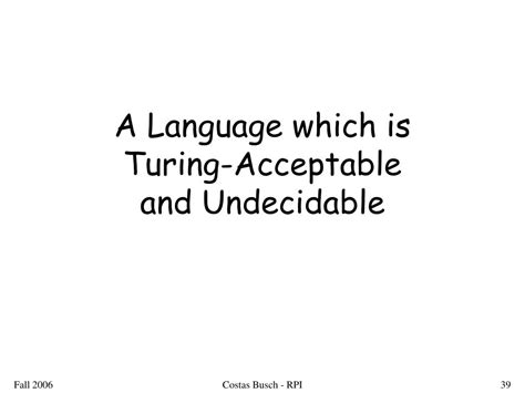 Ppt Decidable Languages Powerpoint Presentation Free Download Id