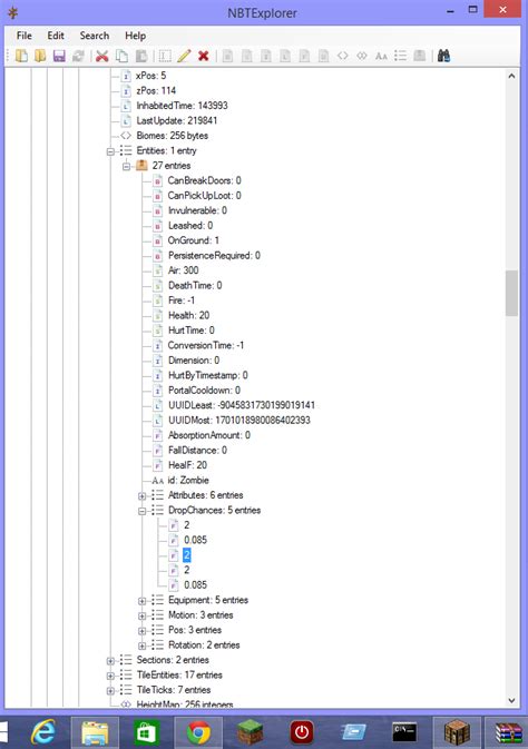 Nbtexplorer Nbt Editor For Windows And Mac Minecraft Tools