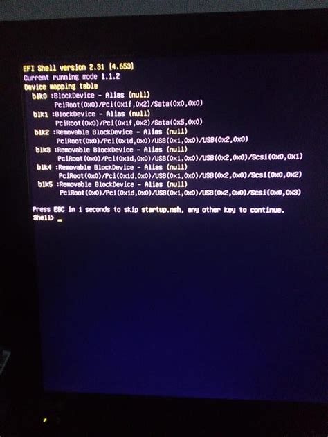 Trouble Booting Up Efi Shell Version 231 4653 Windows 10 Forums