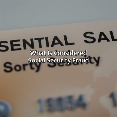 What Is Considered Social Security Fraud Retire Gen Z