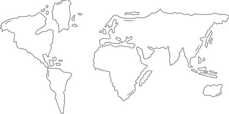 Grey World Map Pngs For Free Download