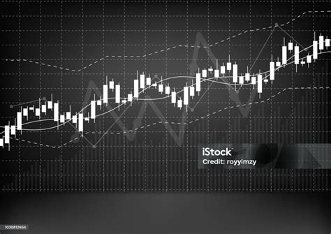 사업 배경 디자인에 무역 하는 주식 시장 투자의 캔 들 스틱 그래프 차트 낙관적인 포인트 그래프의 추세입니다 벡터 일러스트 레이