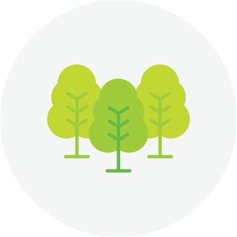 Trees Flat Circle 9570731 Vector Art At Vecteezy