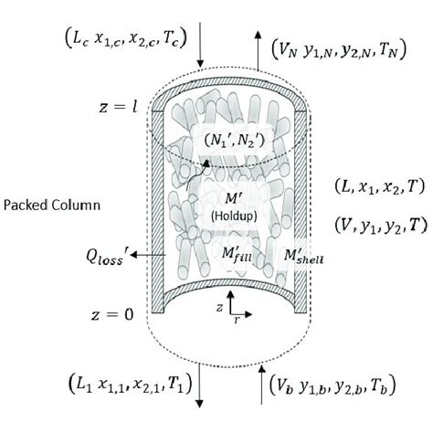 Control Volume Diagram Of The Packed Column Download Scientific Diagram