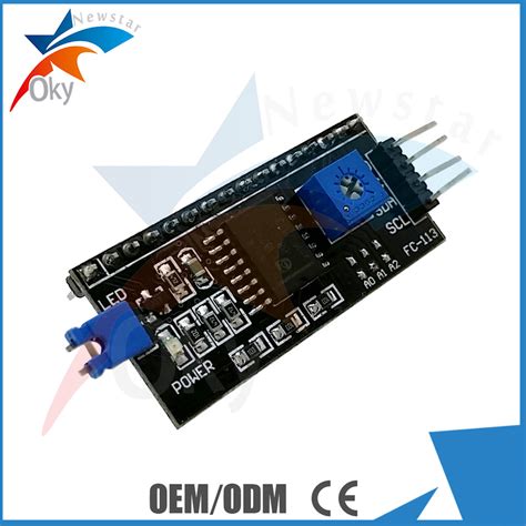 Iic I2c Serial Interface Adapter Board 1602 Lcd Module Arduino For Ardu