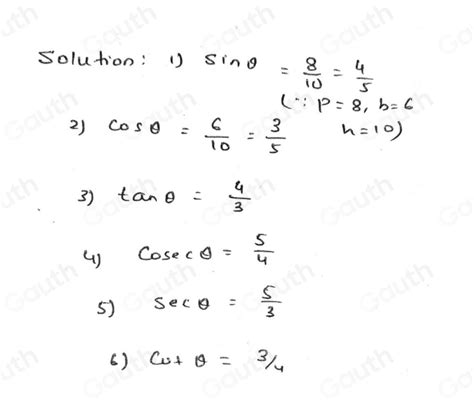 Solved Ii Identify The Equivalent Of The Following Trigonometric