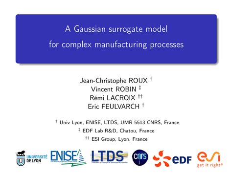 Download Pdf A Gaussian Surrogate Model For Complex Manufacturing
