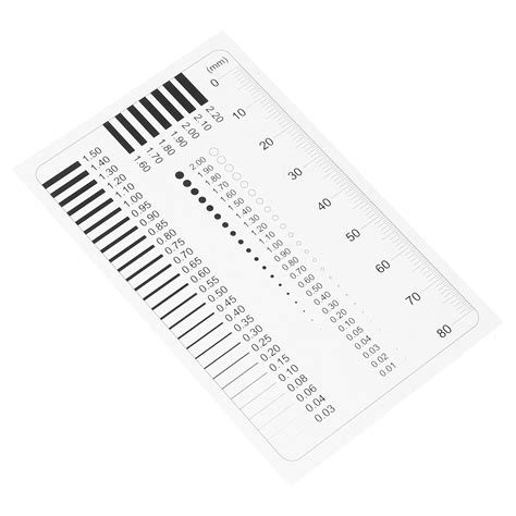 Unbranded High Precision Sec Size Estimation Chart Transparency Defect Diameter Area Measure