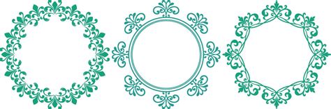 Set Of Decorative Cirlce Frame 46000194 Vector Art At Vecteezy