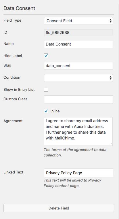 Consent Field · Issue 2428 · Calderawpcaldera Forms · Github