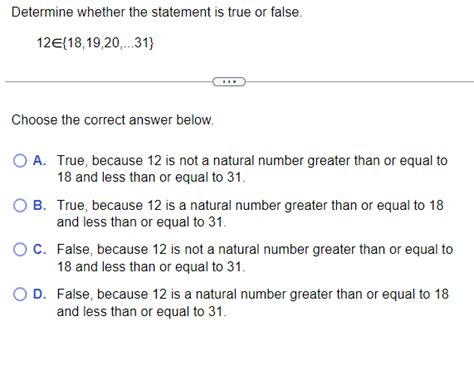 Solved Determine Whether The Statement Is True Or False