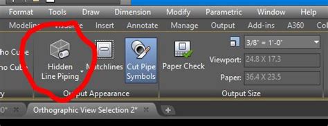 Solved Orthographic Hidden Line Piping Autodesk Community
