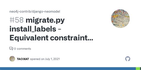 migrate py install labels equivalent constraint already exists