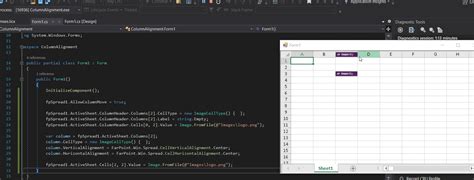 horizontalalignment doesn t work upon column resized spread for