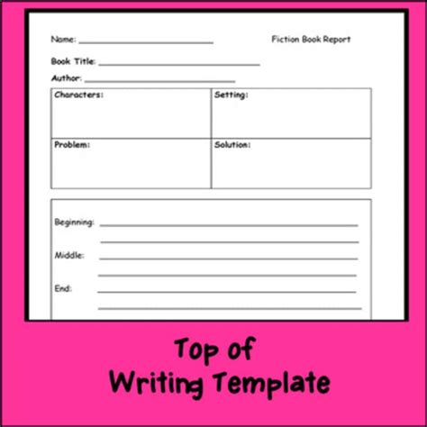 Fiction Book Report Template By Abby Ricketts Tpt