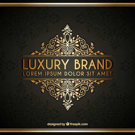 골든 럭셔리 로고 템플릿 무료 벡터