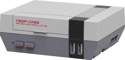 rpi nespi case case for raspberry pi 3 nes design gray at reichelt