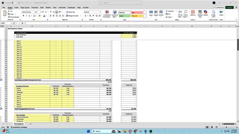 Absorption Costing Model Template Full Cost Accounting Excel Xls