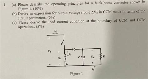 Solved 1 A Please Describe The Operating Principles For A