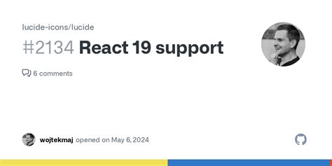 React 19 Support · Issue 2134 · Lucide Iconslucide · Github