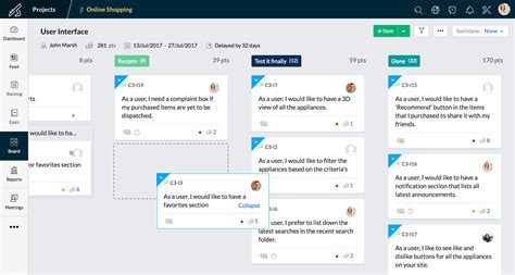 Scrum Board Zoho Sprints