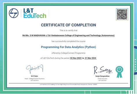 S M Madhavan On Linkedin Dataanalytics Python L