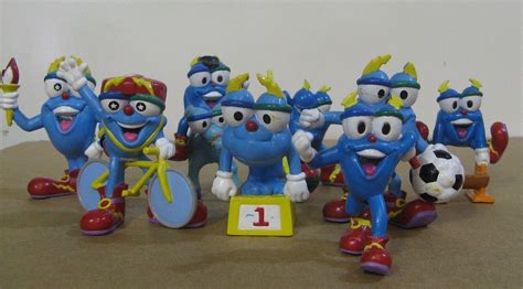 Eight Different Pvc Izzy Olympic Figurines 1996 Atlanta Summer Games
