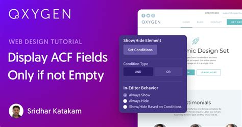 How To Show Or Hide An Element Based On If An Acf Field Contains Data
