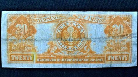A Beautiful 1922 Gold Certificate 20 Dollar Bill 2063651440