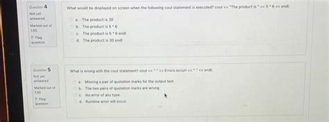 solved what is the output of the following statement cout