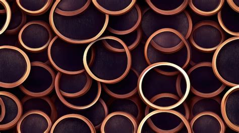 Seamless Pattern Of Interlocking Circles Premium Ai Generated Image