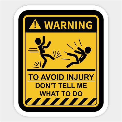 warning sticker in 2025 funny laptop stickers sticker design