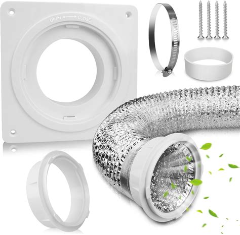Dryer Vent Wall Plate With Hose 4 Inch 8 Feet Dryer Vent