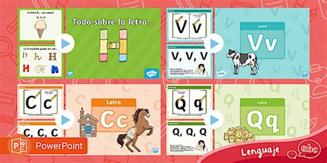 Pack Recursos PowerPoint Letras V H C Q Twinkl