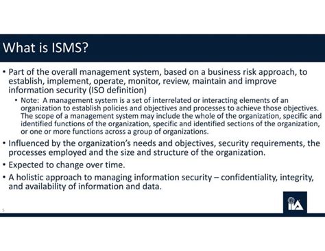 Information Security Management System Isms Overview Pdf Operating Systems Computer
