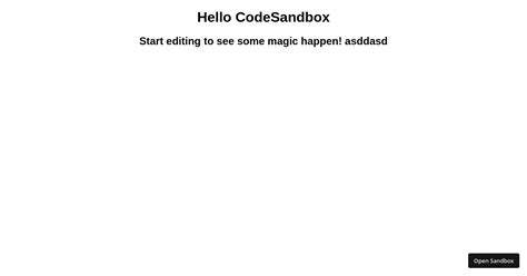 React Codesandbox