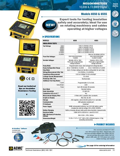 Atec Aemc 6550 Aemc 6555 User Manual