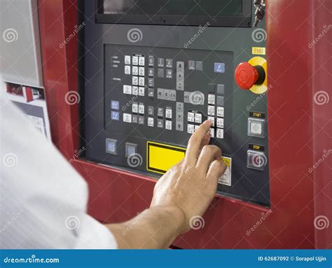 CNC Machine Control Panel Close Up Stock Photo Image Of Industrial Machinery