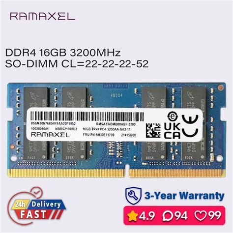 Ramaxel 16gb 8gb 3200mhz Ddr4 Ram Laptop Sodimm Memory Pc4 1 2v Shopee Philippines