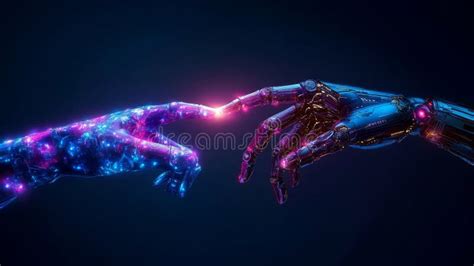 The Confluence Of Human And Robotic Hands Pioneering A Collaborative Future A Human Hand And