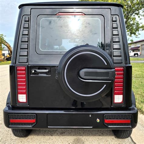 Coco Boxer Electric Golf Cart Lsv 4 Passenger Low Speed Vehicle With Ac And Heat White