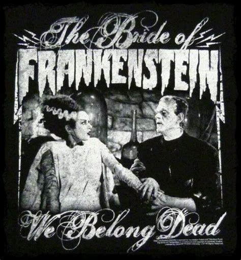 Bride Frankenstein Mens Monster T Shirt Halloween Goth Bride Of