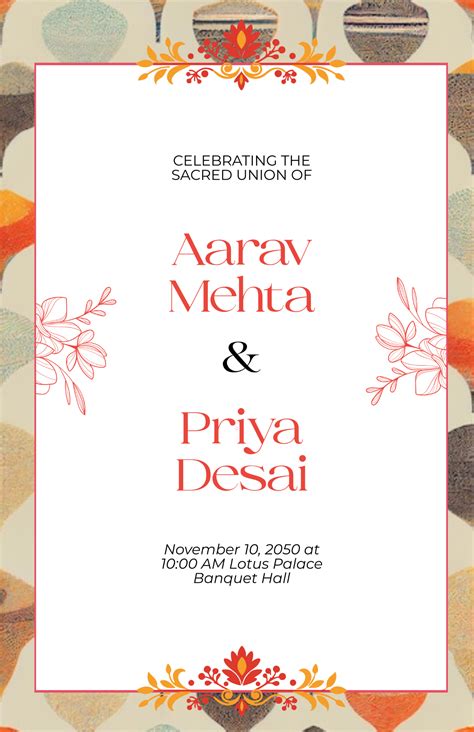 Free Wedding Poster Templates Editable And Printable