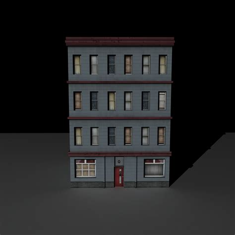 Edificio Un De Ciudad Gratis 3d Modelos Descargar Free3d