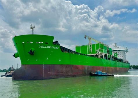 And There She Is The Yellowstone Largest Rock Placement Vessel Named