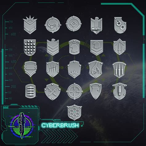 3d Printable Raptops Shoulder Shields Set 1 By Cyberbrush