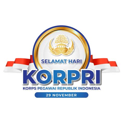 Happy Republic Of Indonesia Civil Service Corps Day Vector Corps Day
