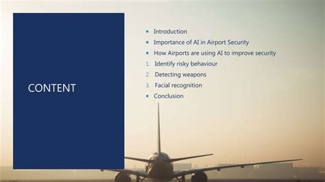 Improving Security At Airports Using Ai Pptx